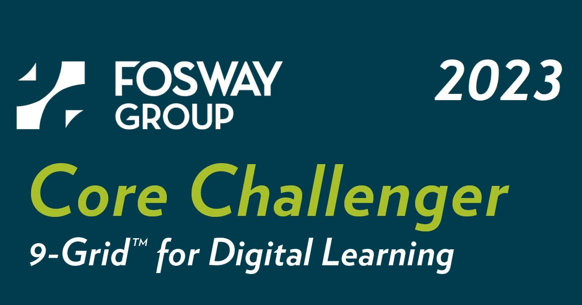 Valamis Core Challenger on the 2023 Fosway 9-Grid™ for Digital Learning.